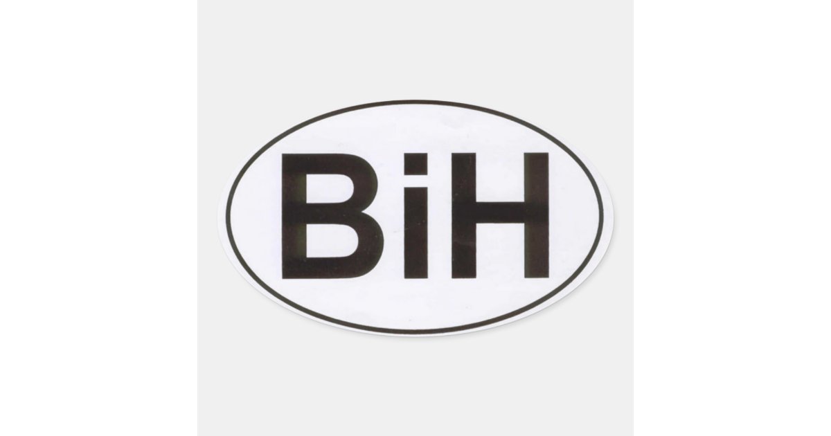 BiH (Bosna i Hercegovina) Sticker | Zazzle
