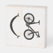 Bike Art Riding Bicycle Clipart Biking Clip Art Wooden Box Sign | Zazzle
