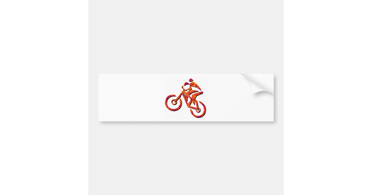 Bike Brother Man Bumper Sticker | Zazzle