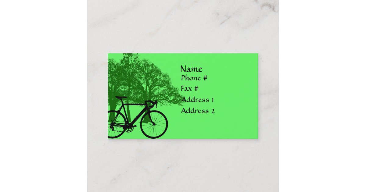 bike business card | Zazzle