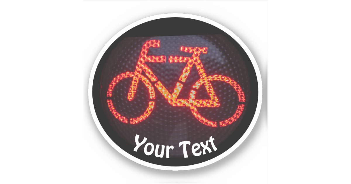 Bike lovers and sustainable mobility bicycle stick sticker | Zazzle