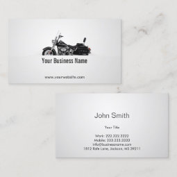 Bike Motorcycle Performance Business Card | Zazzle