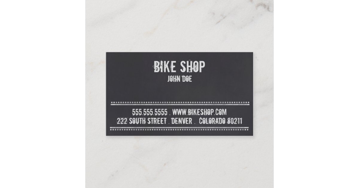 Bike Shop Business Card | Zazzle