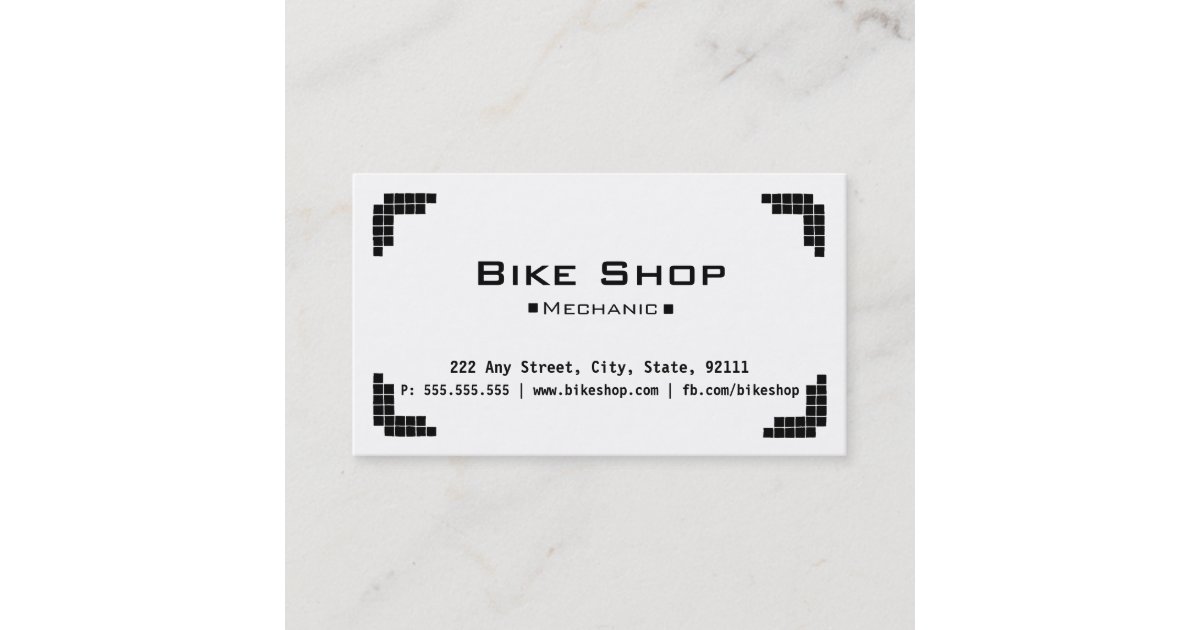 Bike Shop Business Card | Zazzle