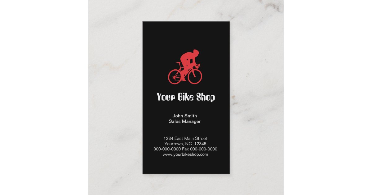 Bike Shop Business Card | Zazzle