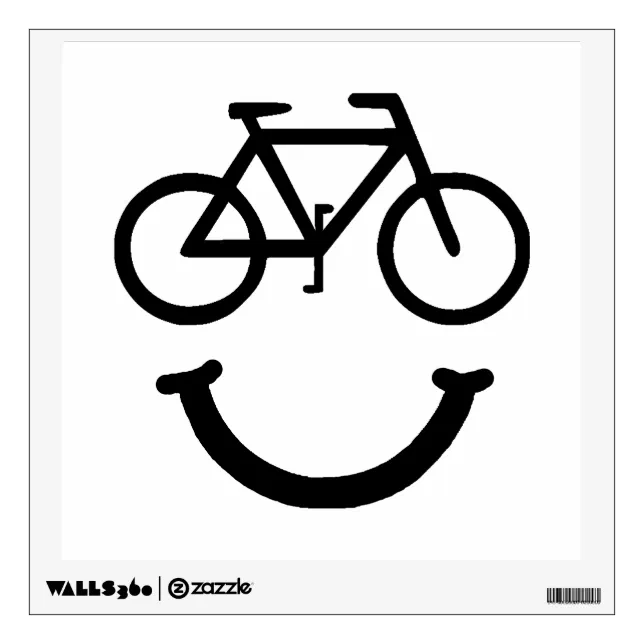 Bike Smile Wall Decal | Zazzle