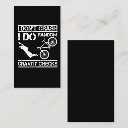 Bike Stuntman Crash Extreme Sport MTB Cyclist Business Card | Zazzle