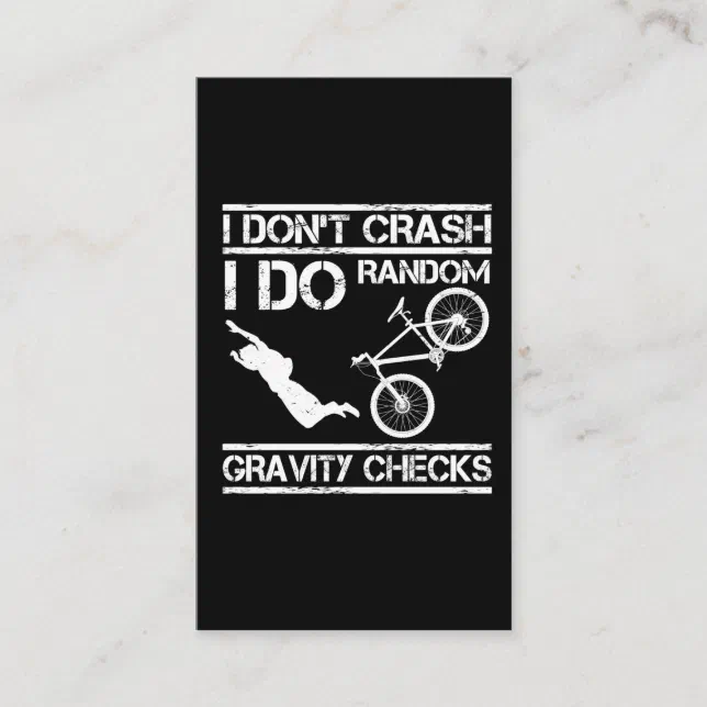 Bike Stuntman Crash Extreme Sport MTB Cyclist Business Card | Zazzle