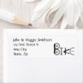 BIKE word made of Bike parts Custom Address Label | Zazzle
