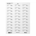 BIKE word made of Bike parts Custom Address Label | Zazzle