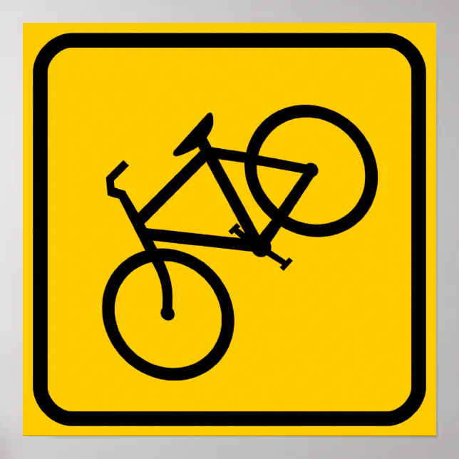 Bike XING Zone Poster | Zazzle
