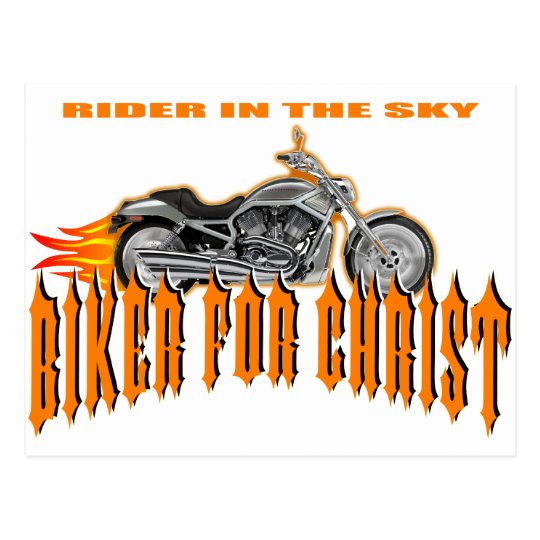 Biker For Christ Postcard | Zazzle.com