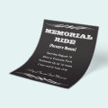 Biker Memorial Ride invitation flyer | Zazzle