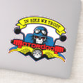Biker Motorcycle Rider Bike Racing Moto Club Sticker | Zazzle