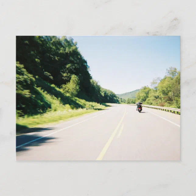 Biker Postcard -- A Beautiful Ride | Zazzle