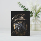 Biker Pug Postcard | Zazzle
