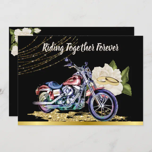 Biker Wedding Invitation | Zazzle