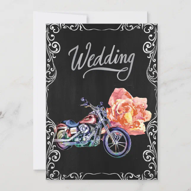 Biker Wedding Invitation | Zazzle