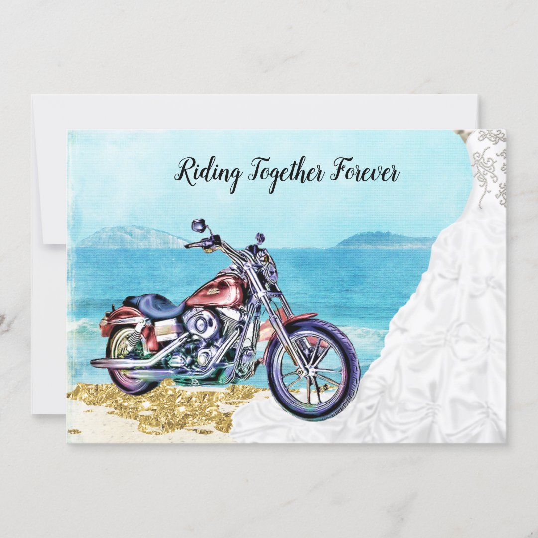 Biker Wedding Invitation | Zazzle