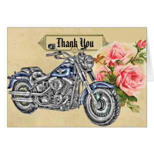 Motorcycle Thank You Cards - Greeting & Photo Cards | Zazzle