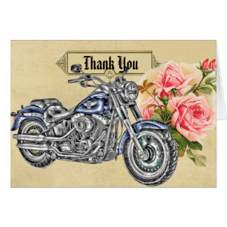 Motorcycle Thank You Cards | Zazzle