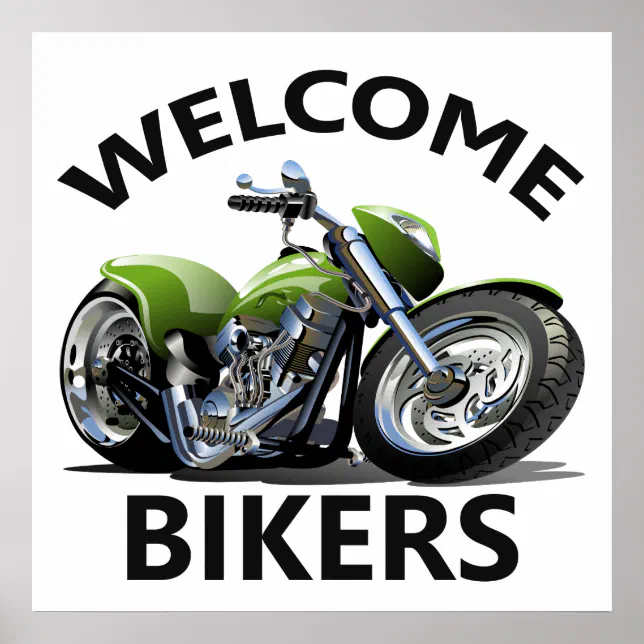 Bikers Welcome Sign | Zazzle