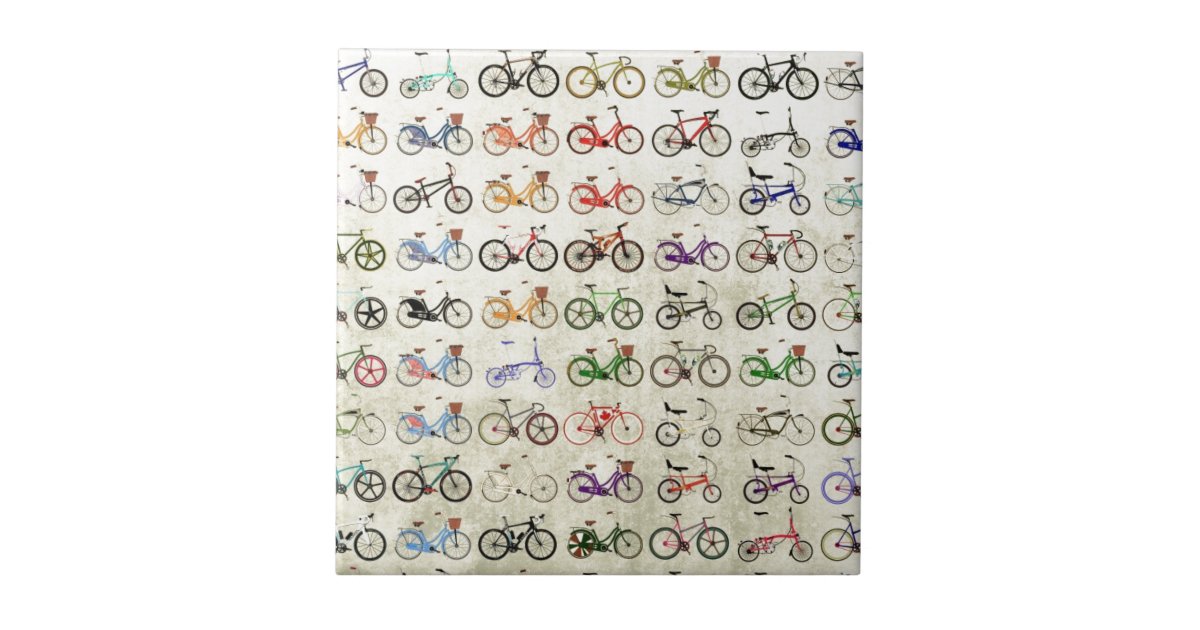 Bikes Ceramic Tile | Zazzle