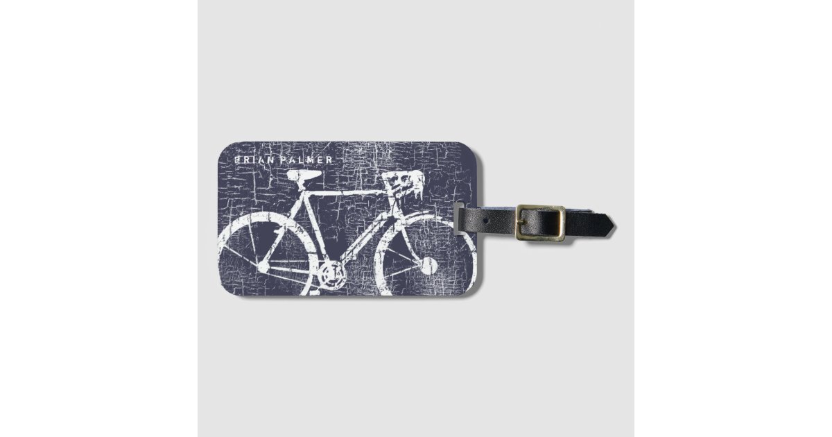 biking / cycling, bicycle inspired luggage tag | Zazzle