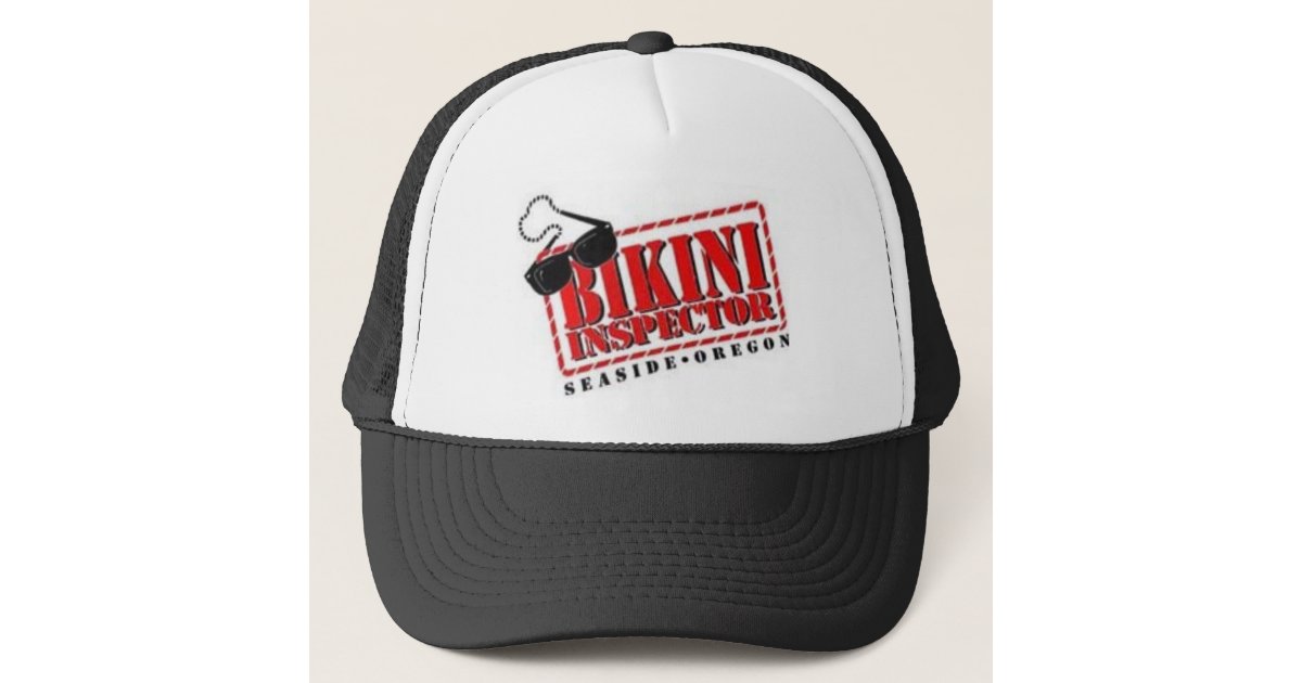 bikini inspector trucker hat | Zazzle