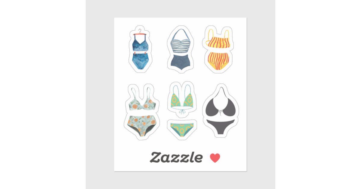 Bikini Stickers | Zazzle