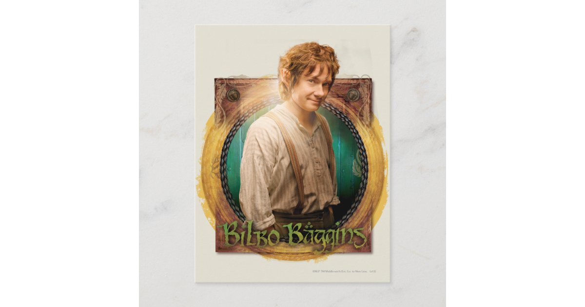 BILBO BAGGINS™ Character with Name Postcard | Zazzle