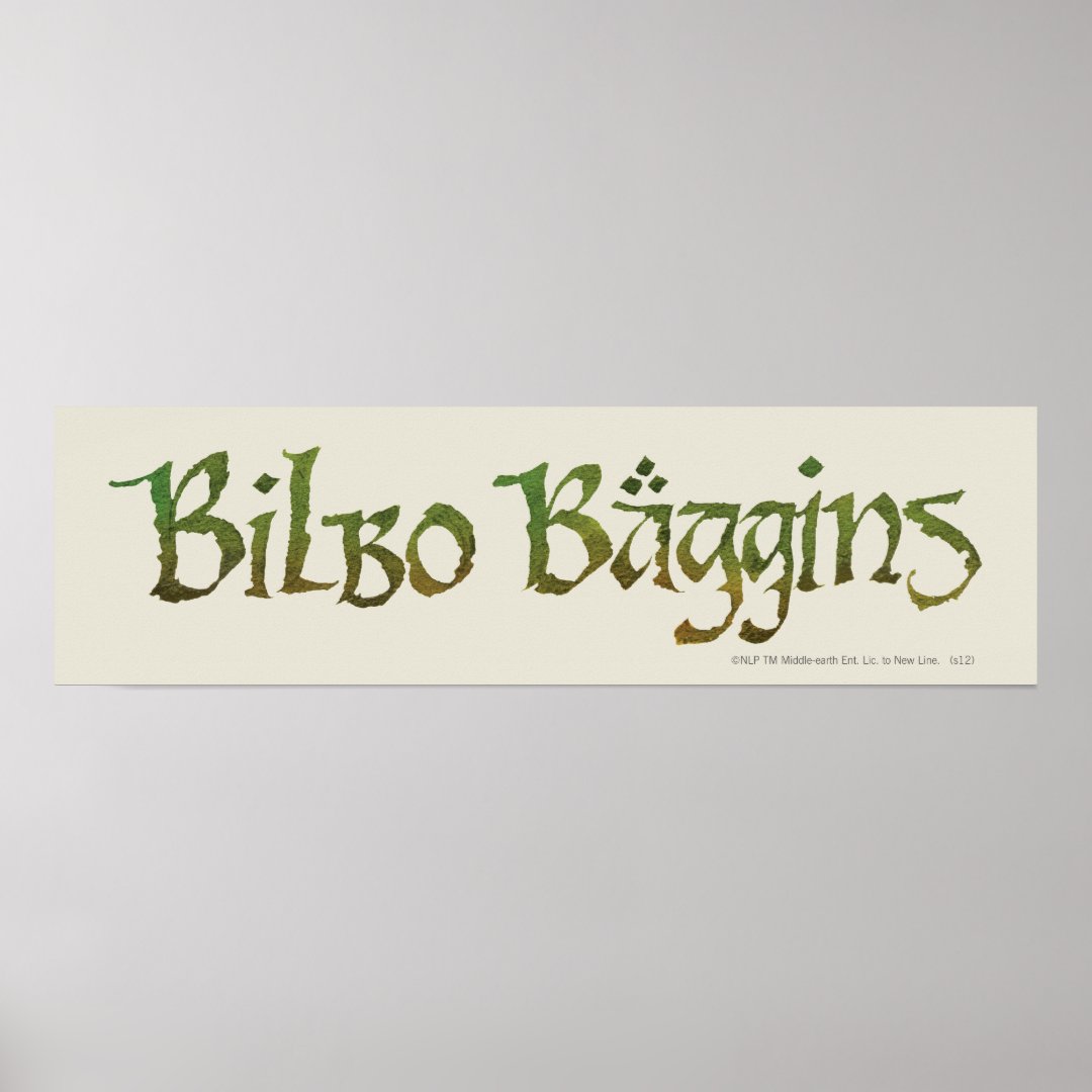 BILBO BAGGINS™ Textured Poster | Zazzle