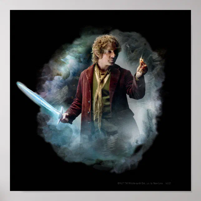 BILBO BAGGINS™ With The Ring Poster | Zazzle
