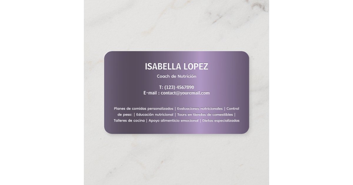 Bilingual English Spanish Business Card | Zazzle