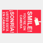 Video Camera Surveillance Square Sticker | Zazzle.com