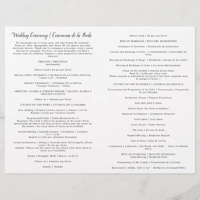 Bilingual wedding ceremony script 60 photos - Astyledwedding.com