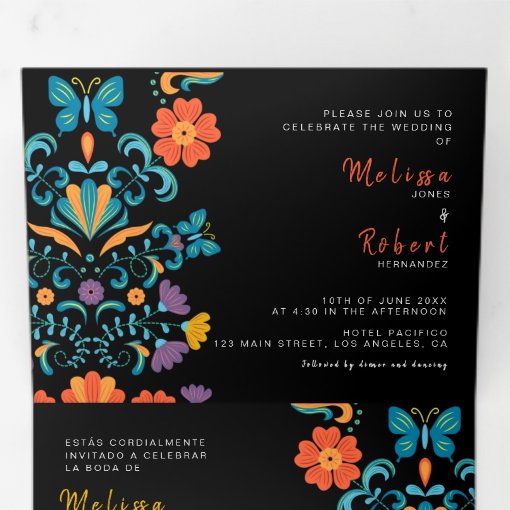 Bilingual Wedding Invitation - Fiesta All in One | Zazzle