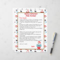 Bilingual White Santa Letter for Kids Spanish | Zazzle