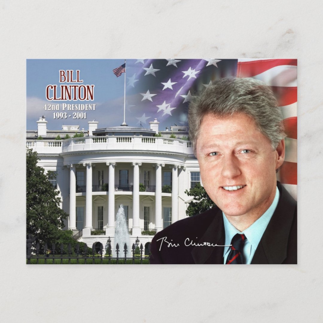 Bill Clinton - 42nd President of the U.S. Postcard | Zazzle