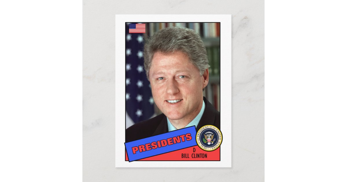 Bill Clinton Baseball Card | Zazzle