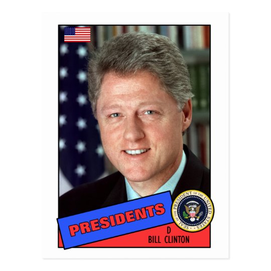 Bill Clinton Baseball Card | Zazzle.com