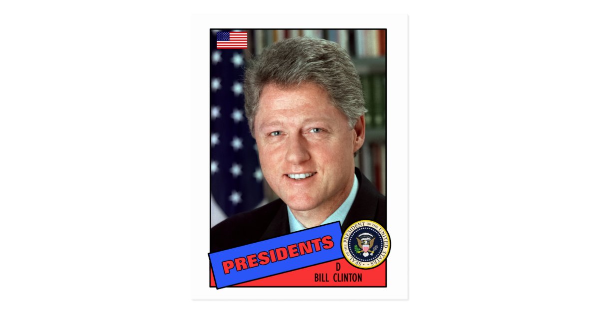 Bill Clinton Baseball Card | Zazzle.com