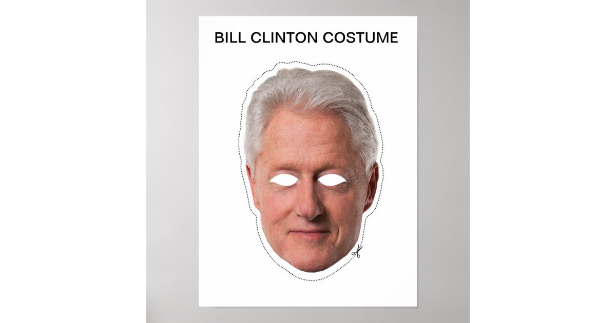 Bill Clinton Costume Poster | Zazzle