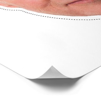 Bill Clinton Mask Cutout Poster | Zazzle