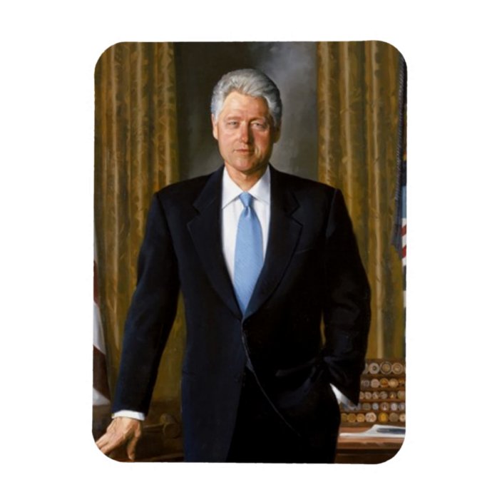 Bill Clinton Official Portrait Magnet | Zazzle.com