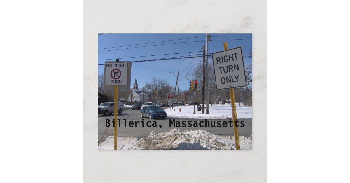 Billerica, Massachusetts Postcard | Zazzle