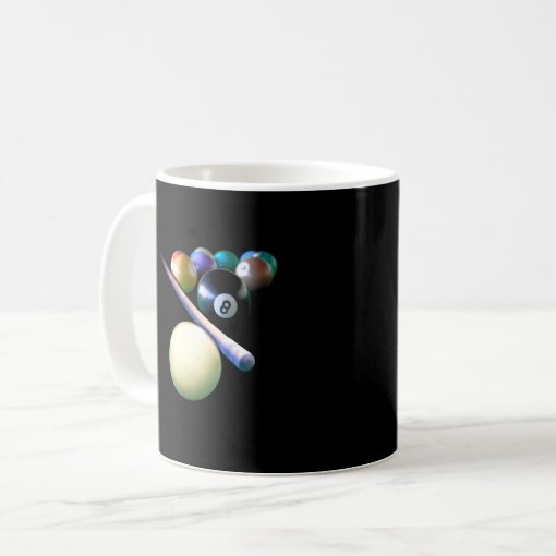 Billiard Balls Cue Snooker Pool Player Coffee Mug | Zazzle