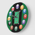 Billiard Balls Wall Clock | Zazzle