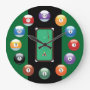 Billiard Balls Wall Clock | Zazzle