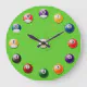 Billiard Balls Wall Clock | Zazzle